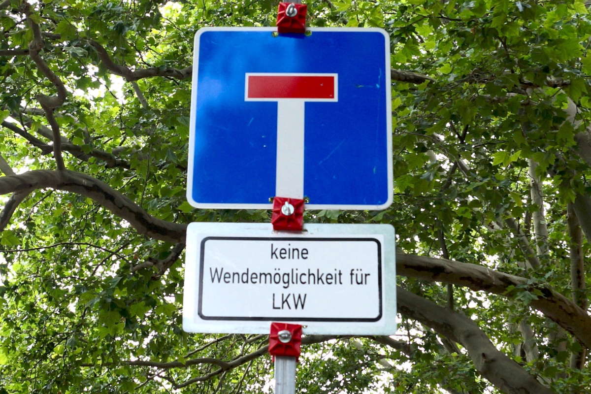 Sackgasse: Regeln nach der StVO und weitere Infos